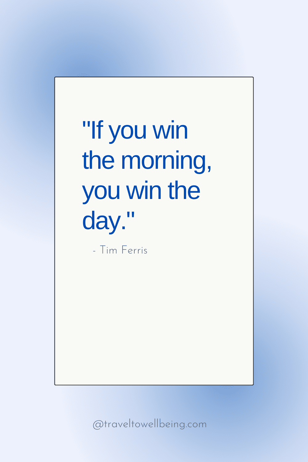 A Morning Routine for Travelers: Start with Well-Being & Win the Day ...